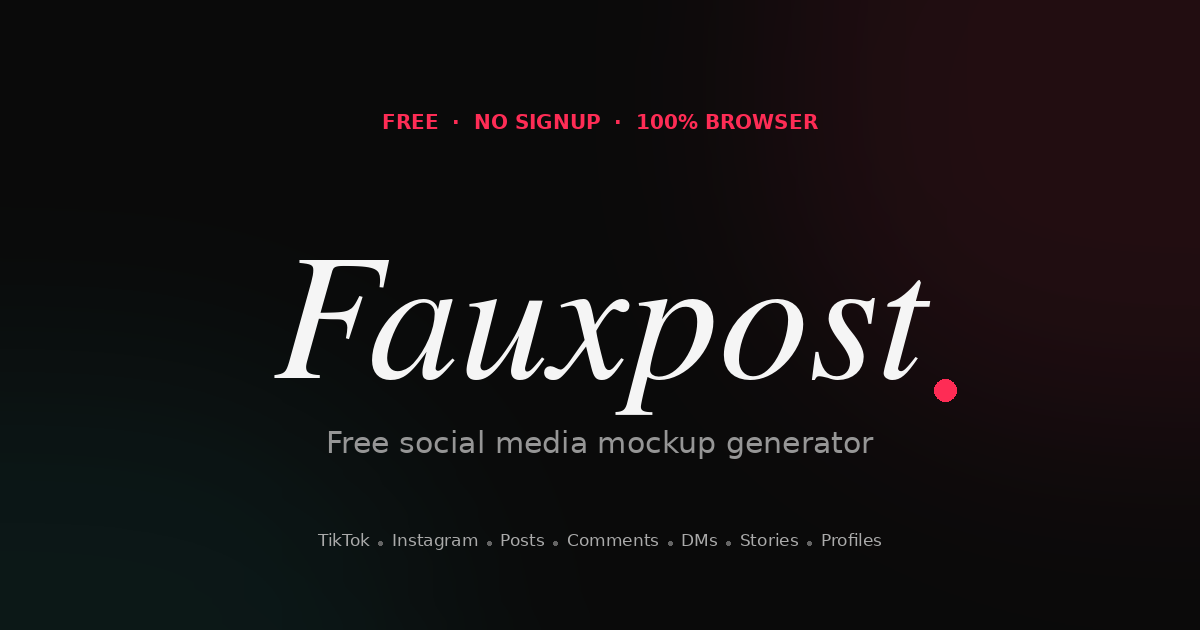 About — Fauxpost